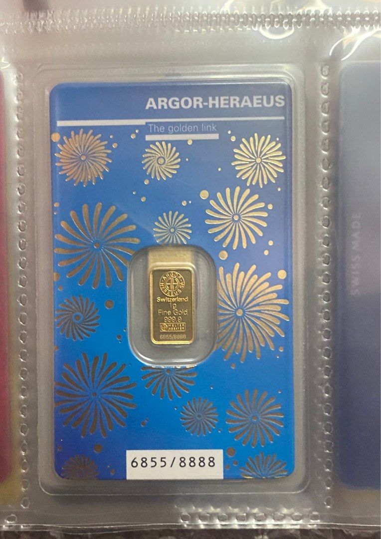 Gold Bar Argor Heraeus Lunar Rabbit 1g, Hobbies & Toys, Collectibles ...