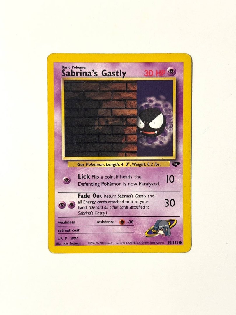 [GYM CHALLENGE] Sabrina's Gastly Pokemon Card, Hobbies & Toys, Toys ...