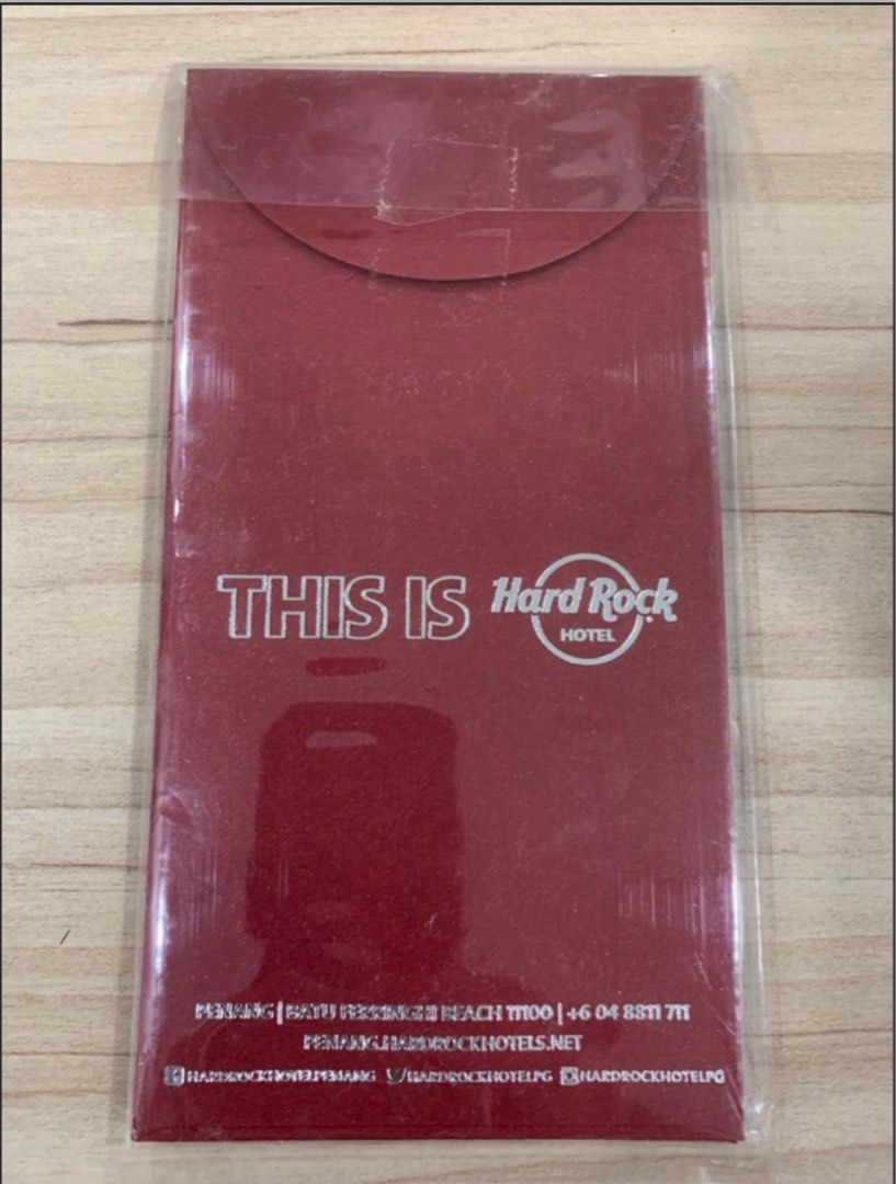 Hard Rock Hotel New CNY Red Packet (each packet is 5 pcs x 1 packets ...