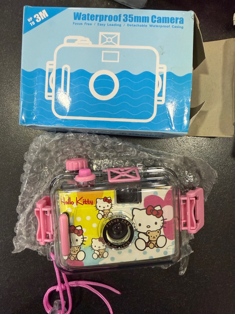 Hello Kitty Waterproof 35mm Camera, Photography, Cameras on Carousell