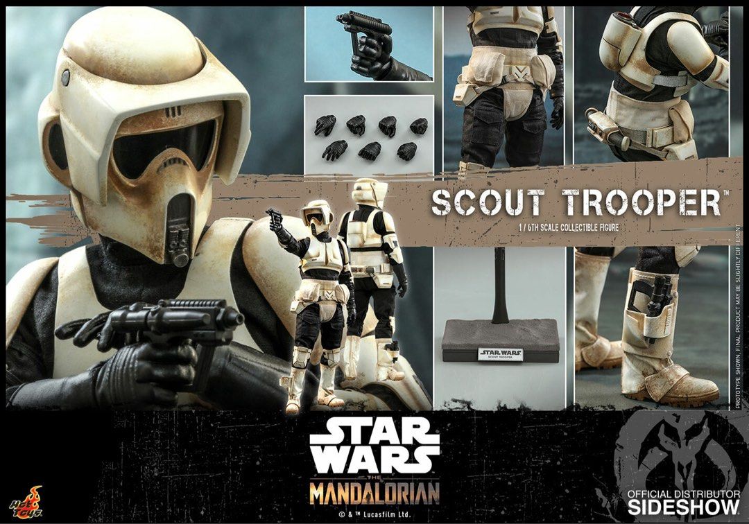 Hot Toys Star Wars The Mandalorian Scout Trooper 1/6 Action Figure ...