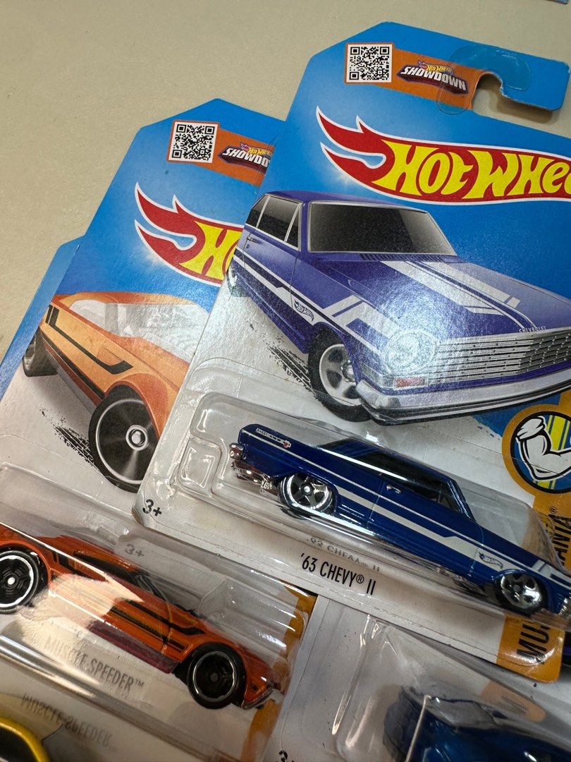 Hot Wheels Muscle Mania Ford Mustang Plymouth Muscle-Speeder Chevy ...