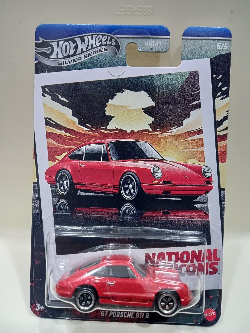 Hot Wheels Silver Series National Icons '67 Porsche 911 R Diecast Car ...