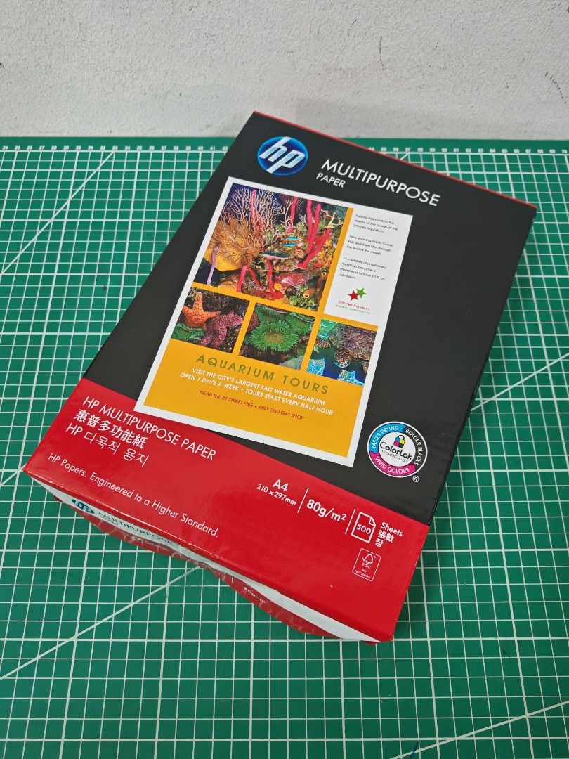 HP Multipurpose Paper A4(80gsm), Hobbies & Toys, Stationery & Craft ...