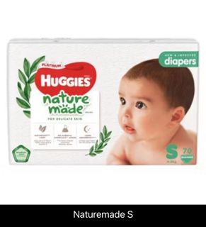 Huggies Nature Made Newborn Diapers - 30 Pieces, Babies & Kids, Bathing ...