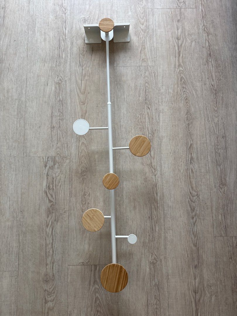 IKEA BÄRFIS Coat Rack - White and Wood, Furniture & Home Living ...