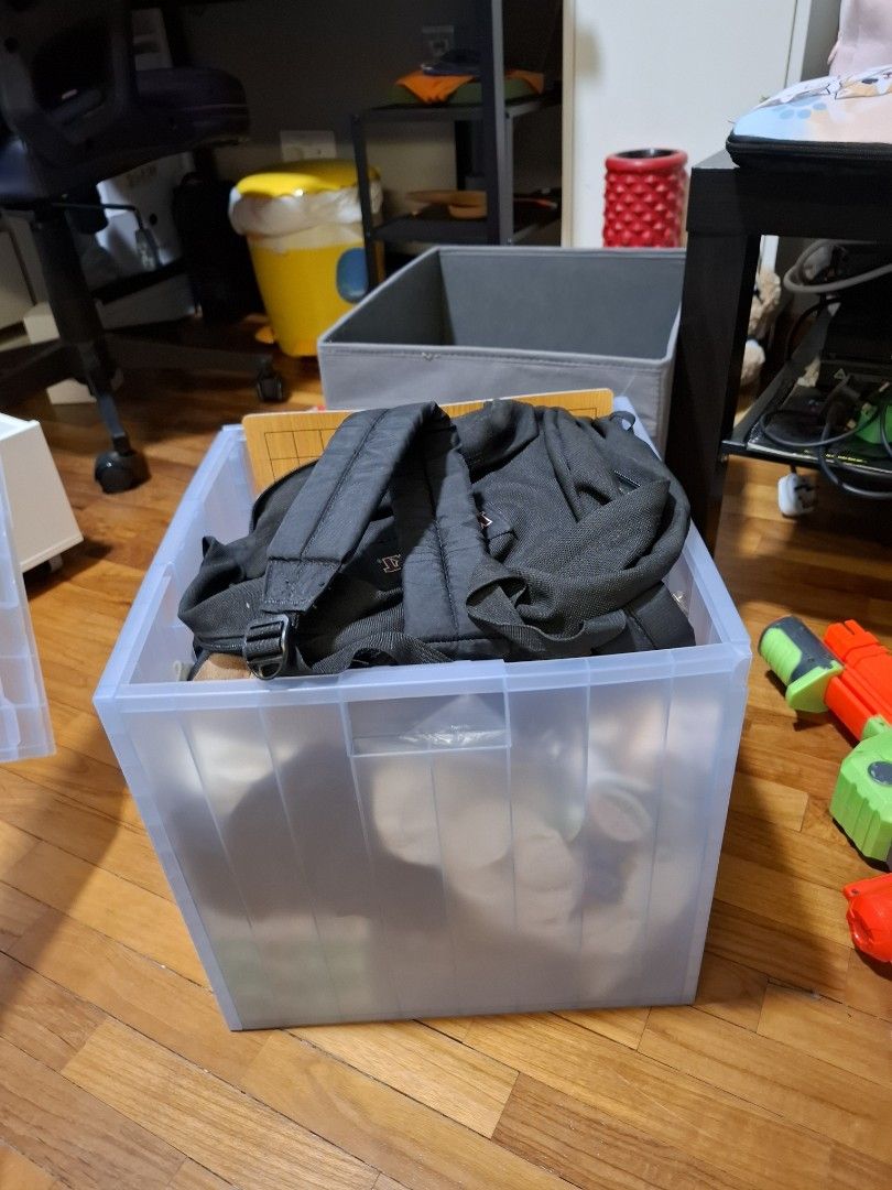 ikea Clear Plastic Storage Box, Furniture & Home Living, Home ...