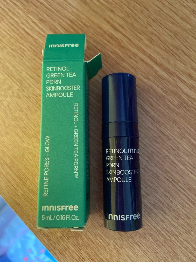 Innisfree retinol green tea pdrn skinbooster ampoule 5ml, Beauty ...