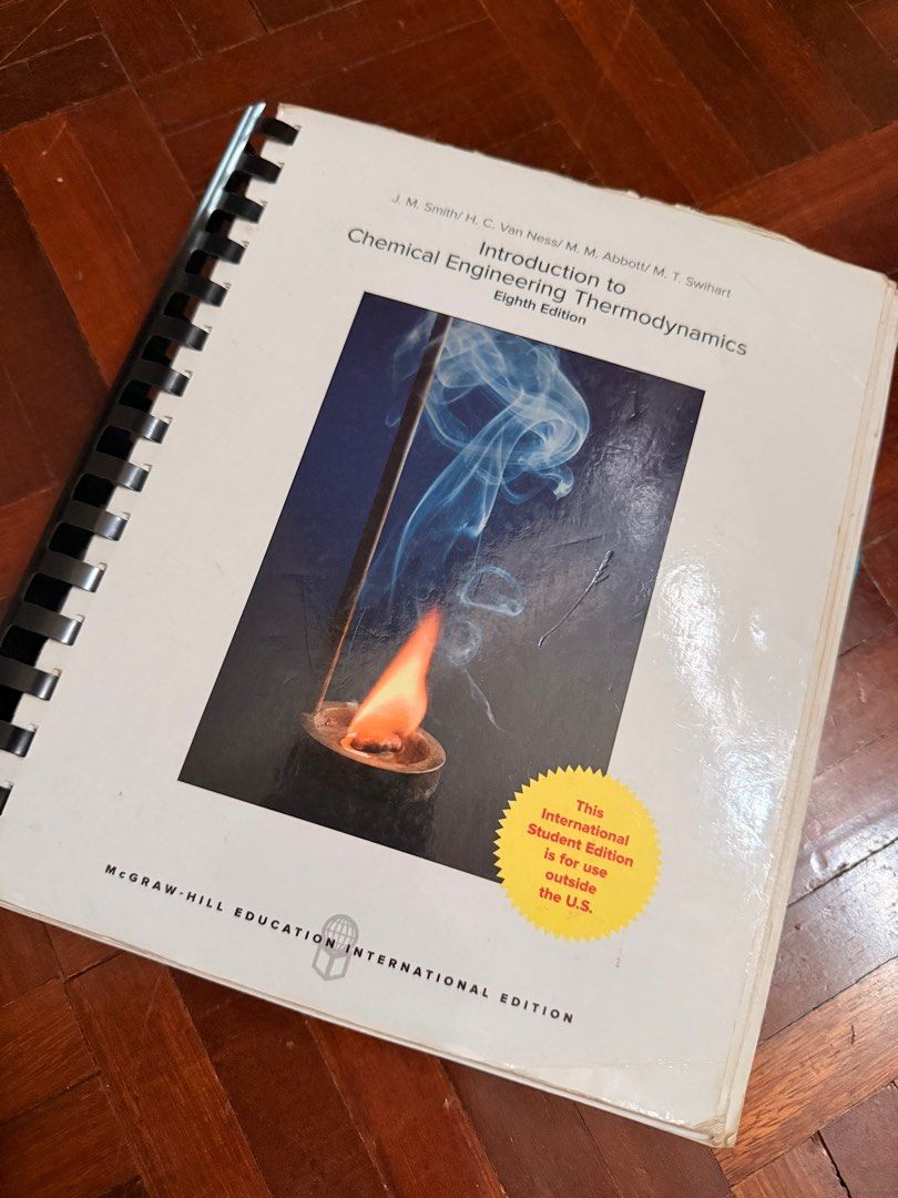 Introduction to Chemical Engineering Thermodynamics, 8th Edition (TKK ...