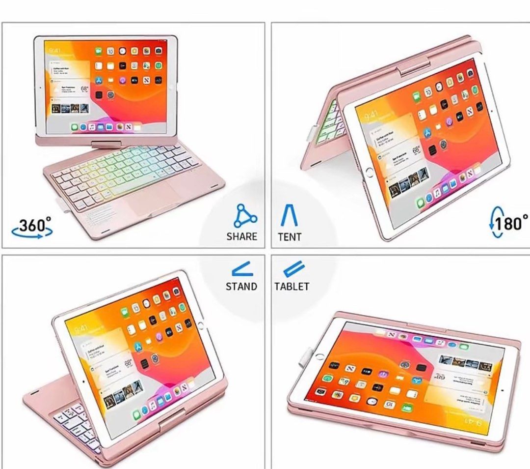 Ipad A16 Silver Touchpad Keyboard Case Viral Tik Tok, Mobile Phones ...