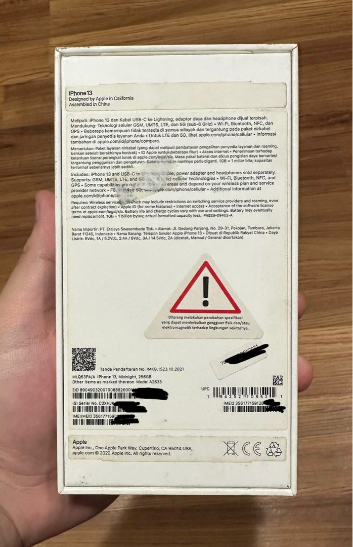 Iphone 13 256gb Midnight Ibox, Telepon Seluler & Tablet, iPhone, iPhone ...