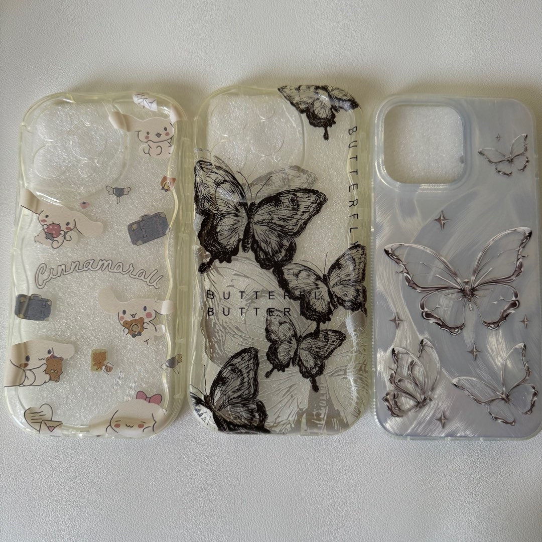 iPhone 15 pro max Cases - Butterfly, Cinnamoroll Designs, Mobile Phones ...