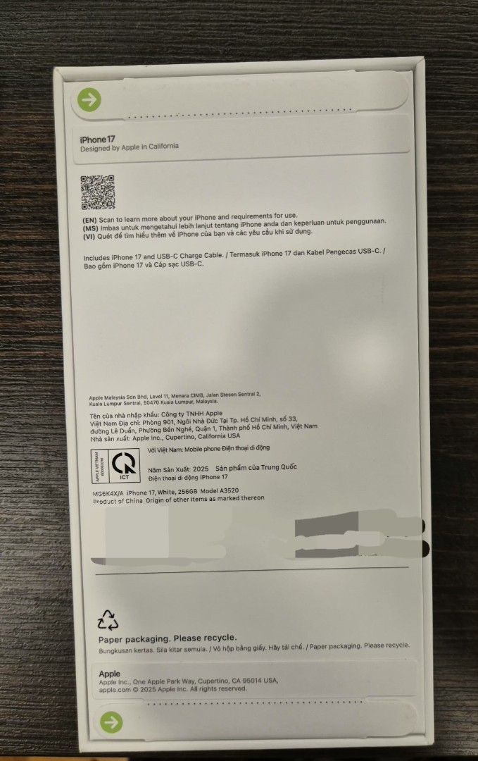 iPhone 17 White 256GB, Mobile Phones & Gadgets, Mobile Phones, iPhone ...