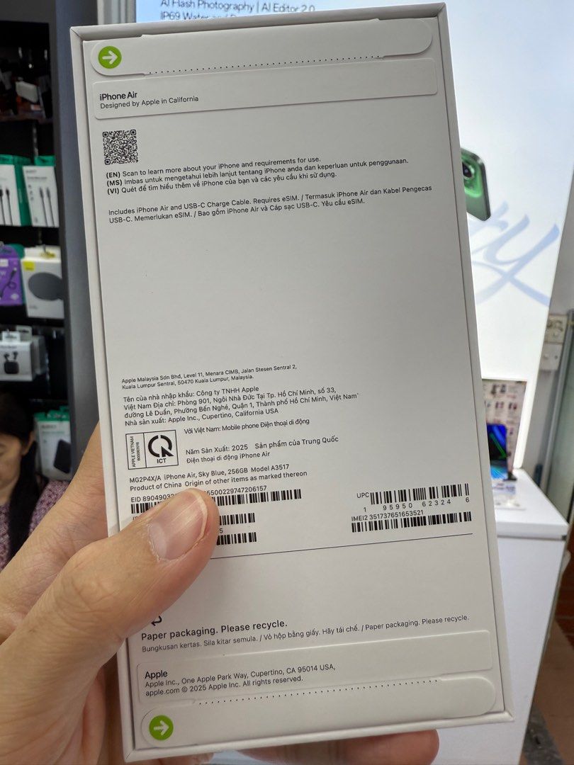 iPhone Air Sky Blue 256GB, Mobile Phones & Gadgets, Mobile Phones ...