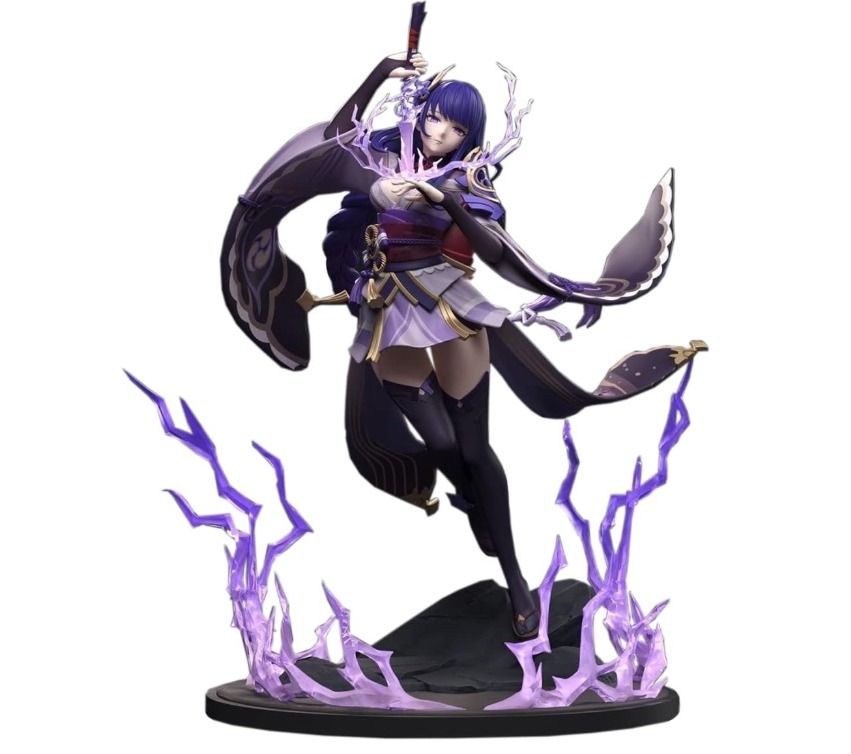 JE-RZAHUAHU Genshin Impact Raiden Shogun Figure 1/7 miHoYo Beelzebul ...