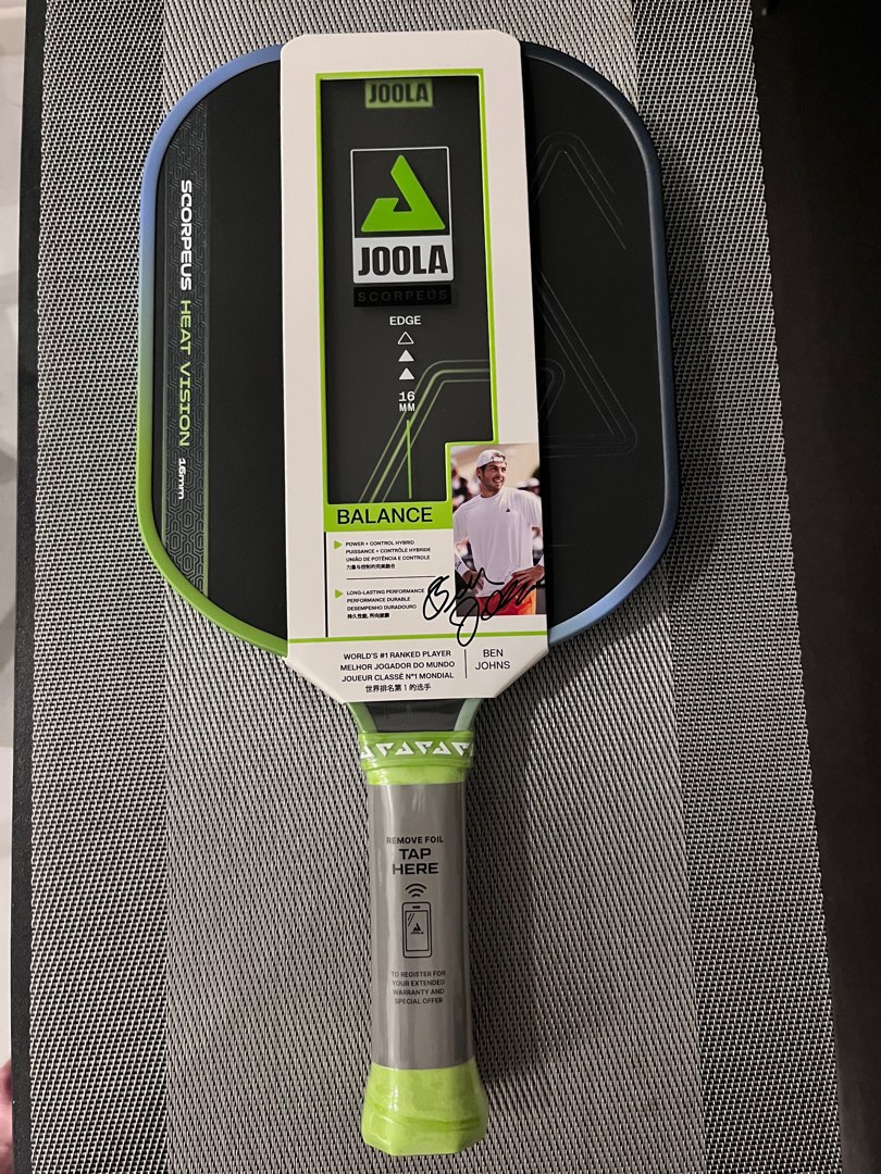 JOOLA Scorpeus Heat Vision 16mm Pickleball Paddle, Sports Equipment ...