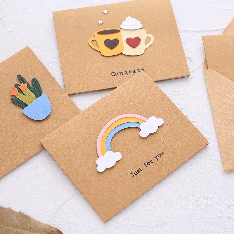 Kraft paper multi mini gift card, Hobbies & Toys, Art & Prints on Carousell