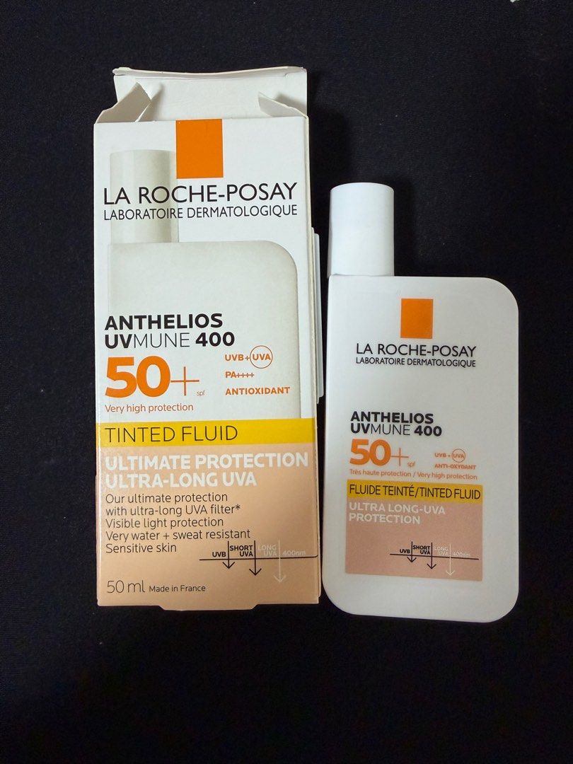 La Roche-Posay Anthelios UVMune 400 Tinted Fluid SPF50+, Beauty ...