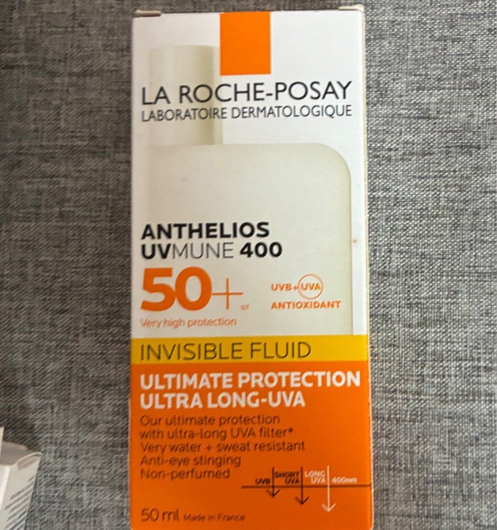 La Roche-Posay sunscreen 400 Invisible Fluid SPF50+, Beauty & Personal ...