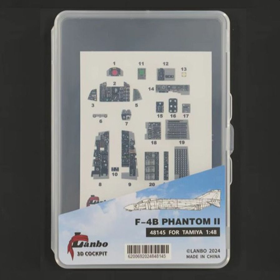 Lanbo 1/48 F-4B Phantom II 3D printing cockpit panel (for Tamiya ...