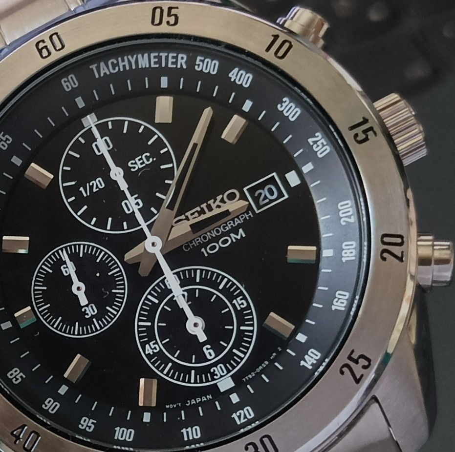 Last Piece! Best Offer Brand New Sporty Seiko Tac Chronograph Hardlex ...