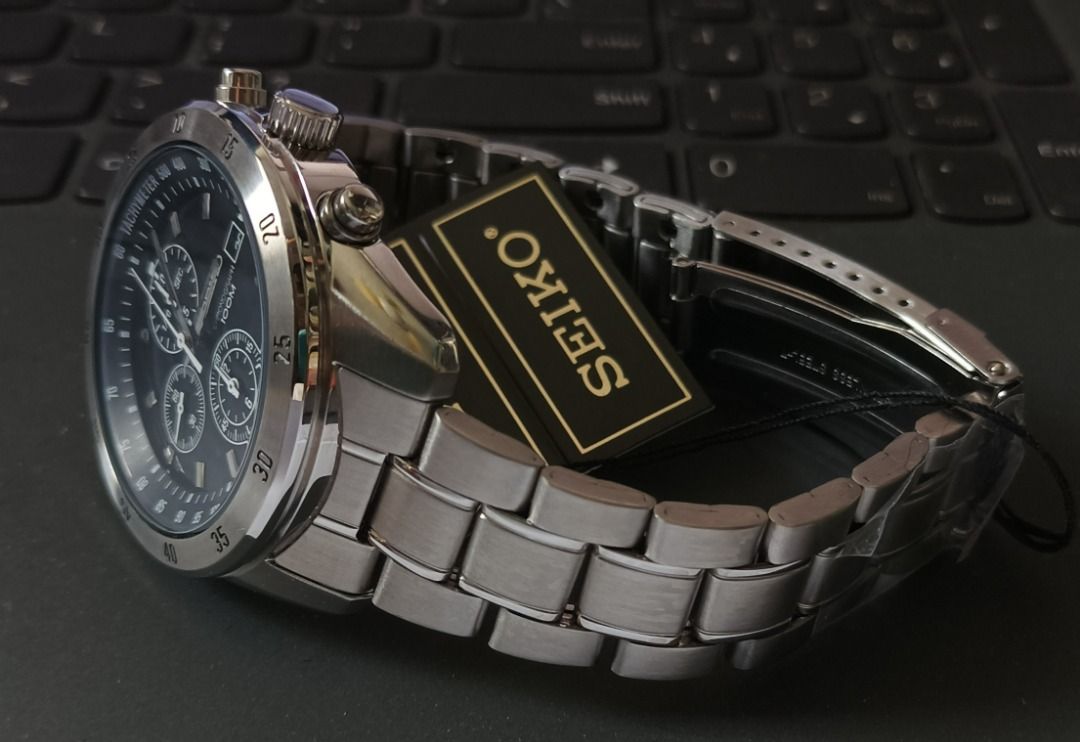 Last Piece! Best Offer Brand New Sporty Seiko Tac Chronograph Hardlex ...