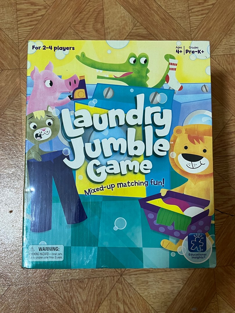 Laundry Jumble Game - Educational Insights, Hobbies & Toys, Toys ...