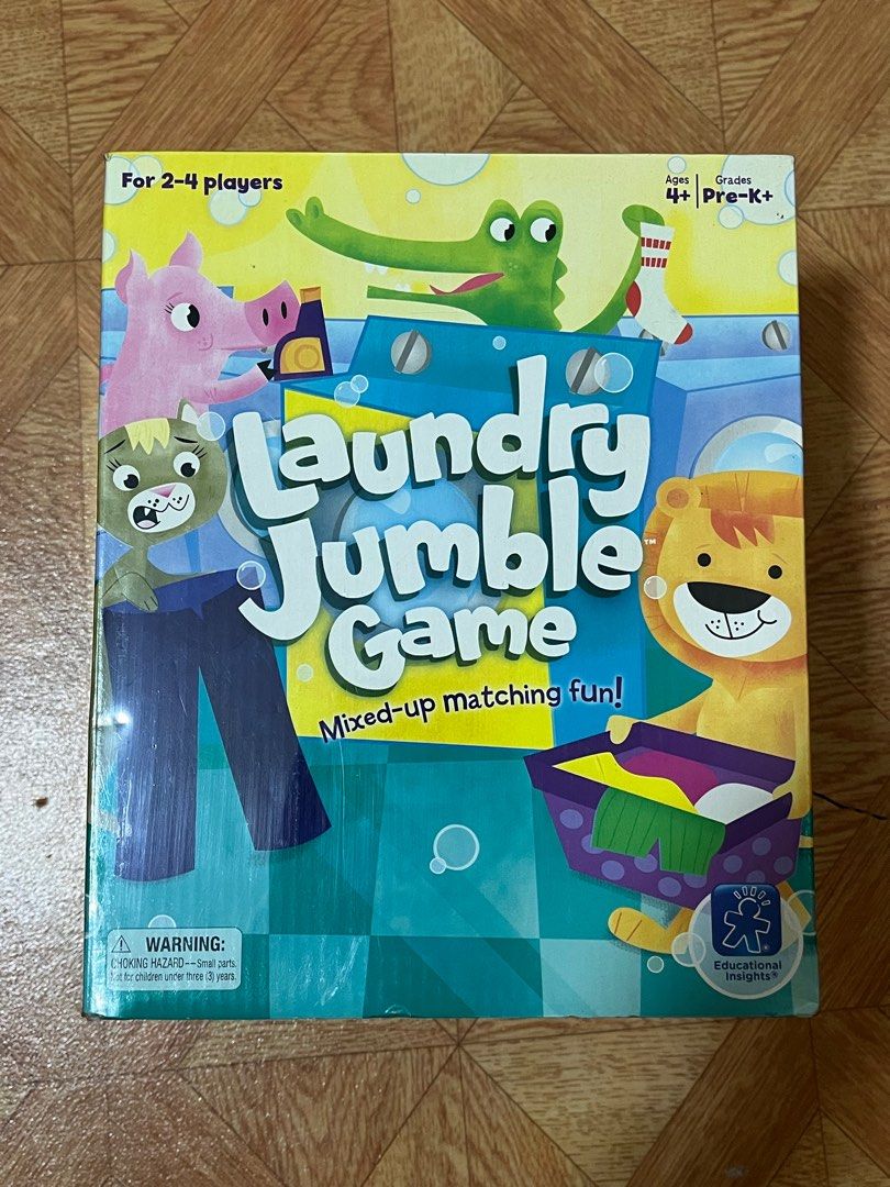 Laundry Jumble Game - Educational Insights, Hobbies & Toys, Toys ...