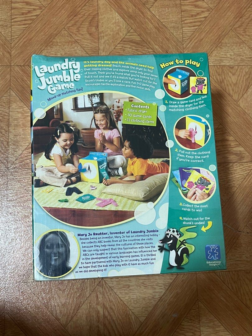 Laundry Jumble Game - Educational Insights, Hobbies & Toys, Toys ...