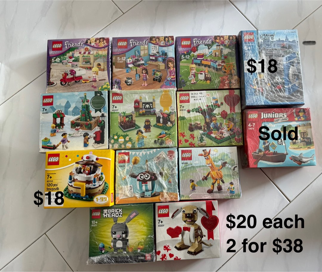 Lego (1 for $20, 2 for $38), Hobbies & Toys, Toys & Games on Carousell
