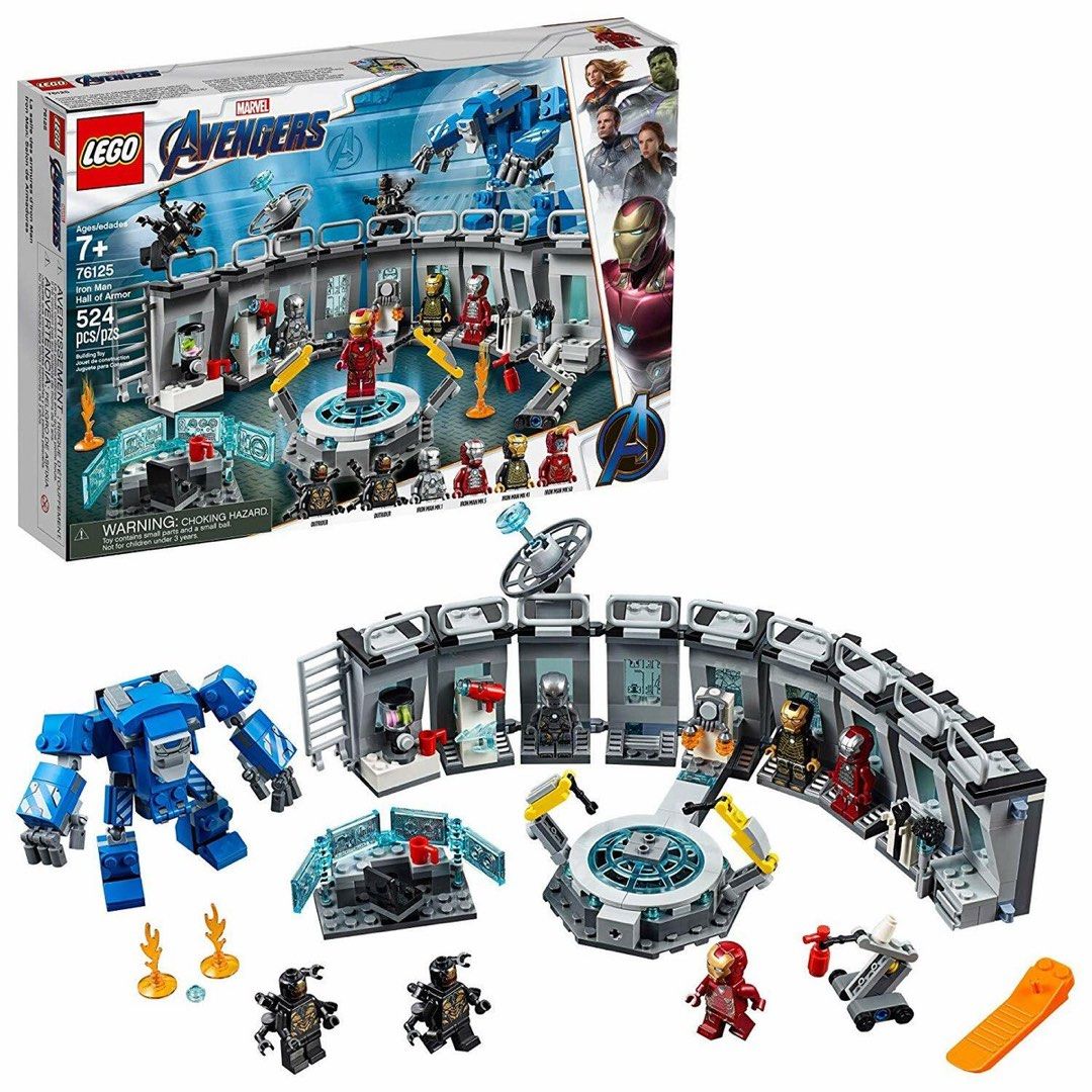 LEGO Marvel Avengers Iron Man Hall of Armor 76125, Hobbies & Toys, Toys ...