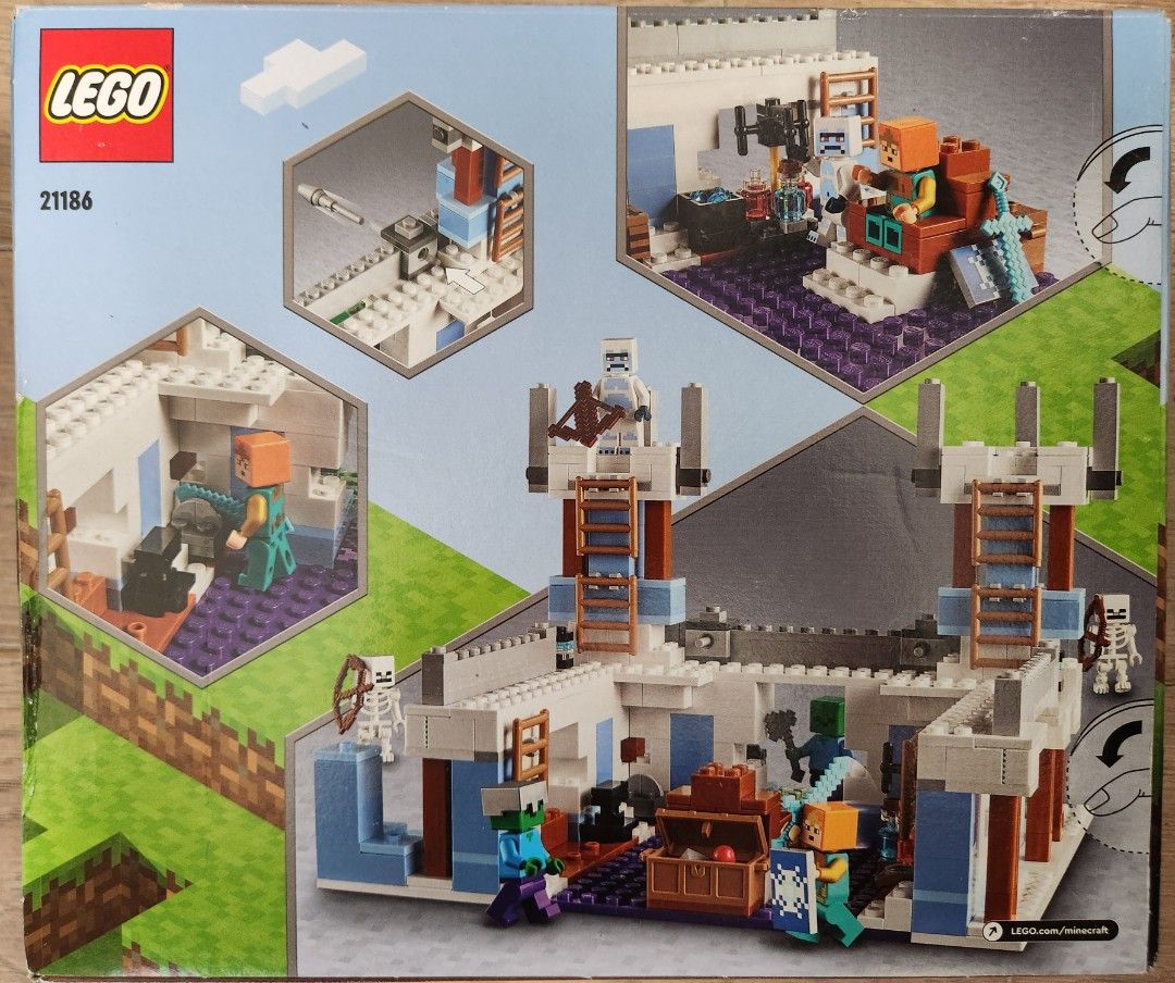 LEGO Minecraft 21186 The Ice Castle Set, Hobbies & Toys, Toys & Games ...