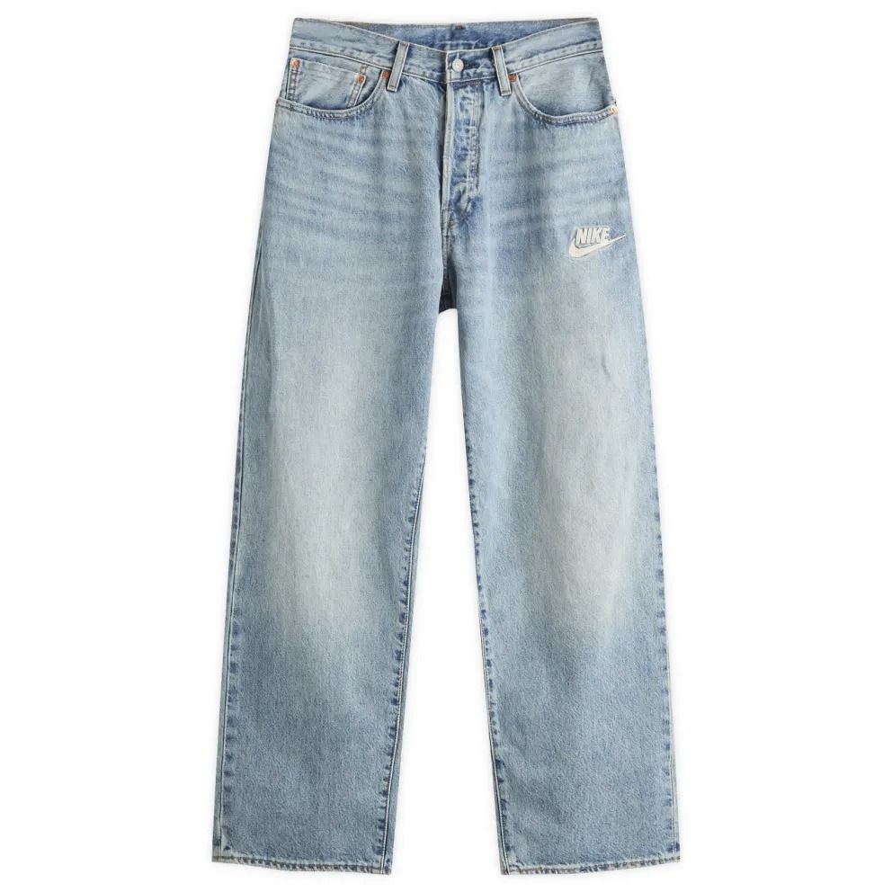 LEVI'S x Nike Baggy Jean "Light Indigo", Men's Fashion, Bottoms, Jeans ...