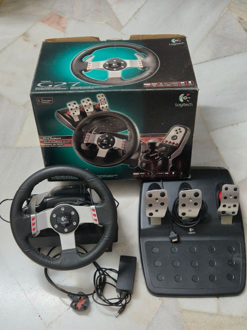 Logitech G27 Racing Wheel, Video Gaming, Gaming Accessories ...