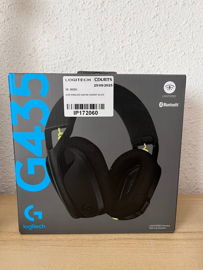 Logitech G435 Wireless Gaming Headset (Black), Audio, Headphones ...