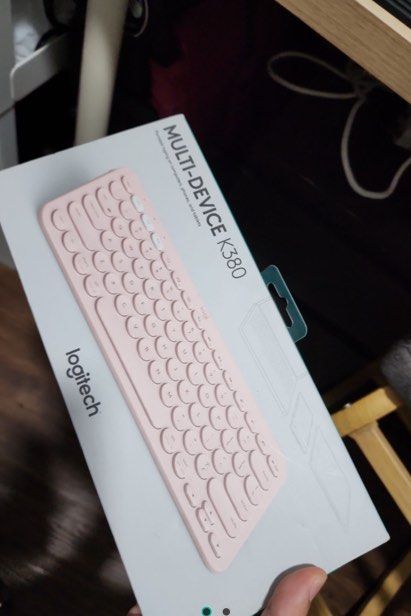 Logitech K380 Multi-Device Keyboard - Pink, Computers & Tech, Parts ...