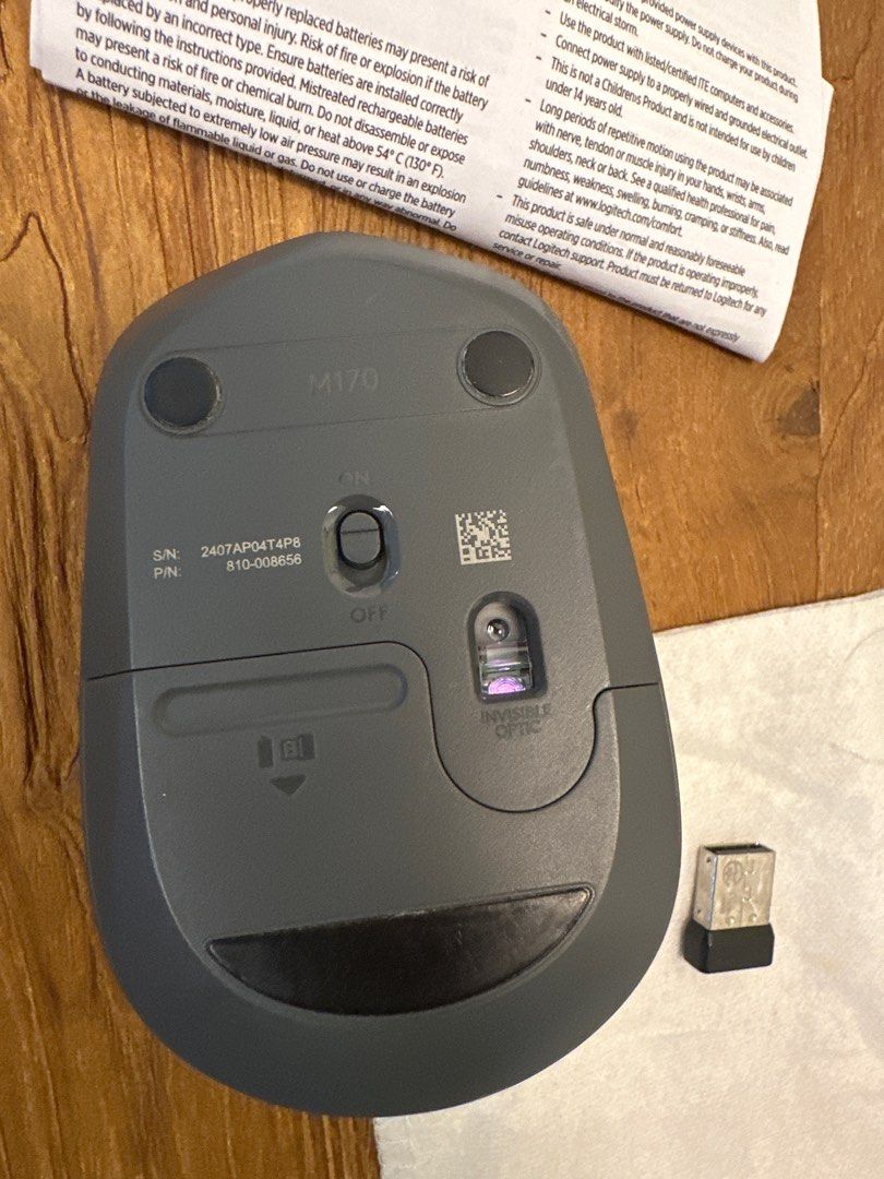 Logitech M170 Wireless Mouse - Black, Computers & Tech, Parts ...