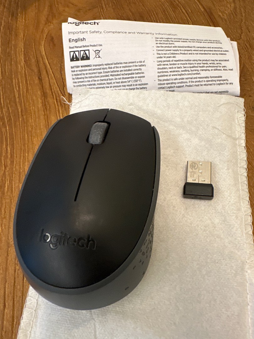 Logitech M170 Wireless Mouse - Black, Computers & Tech, Parts ...