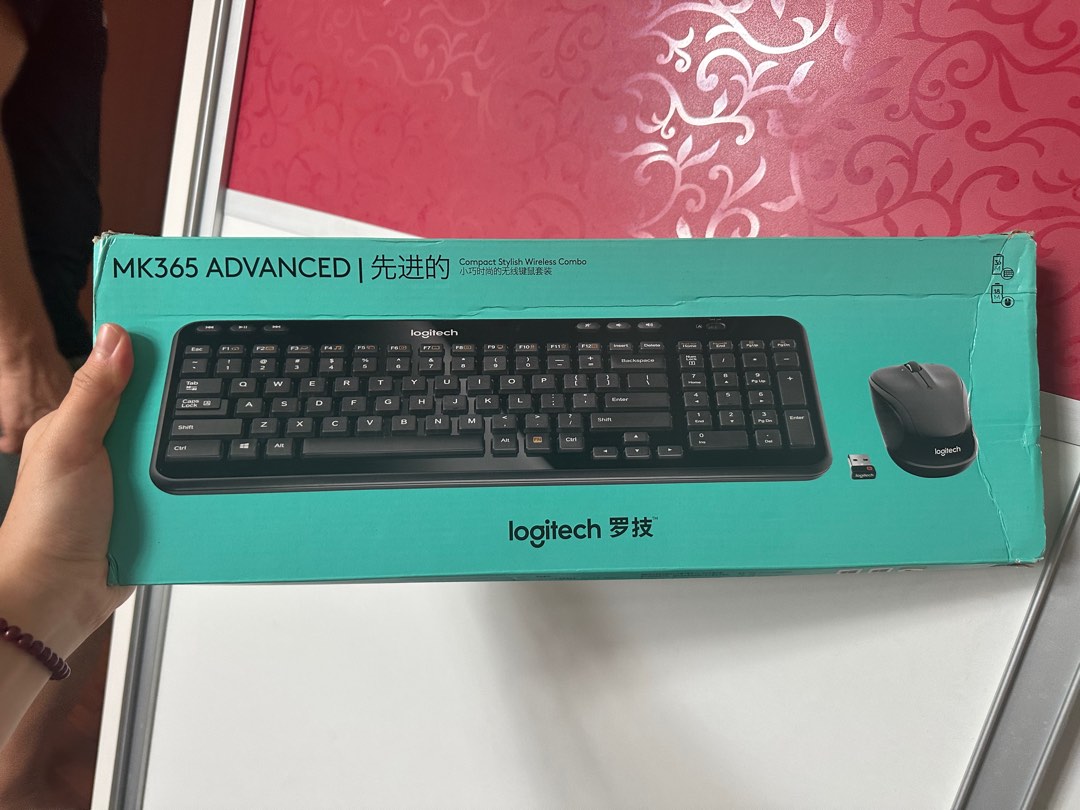 Logitech MK365 Advanced Wireless Keyboard and Mouse Combo, Computers ...