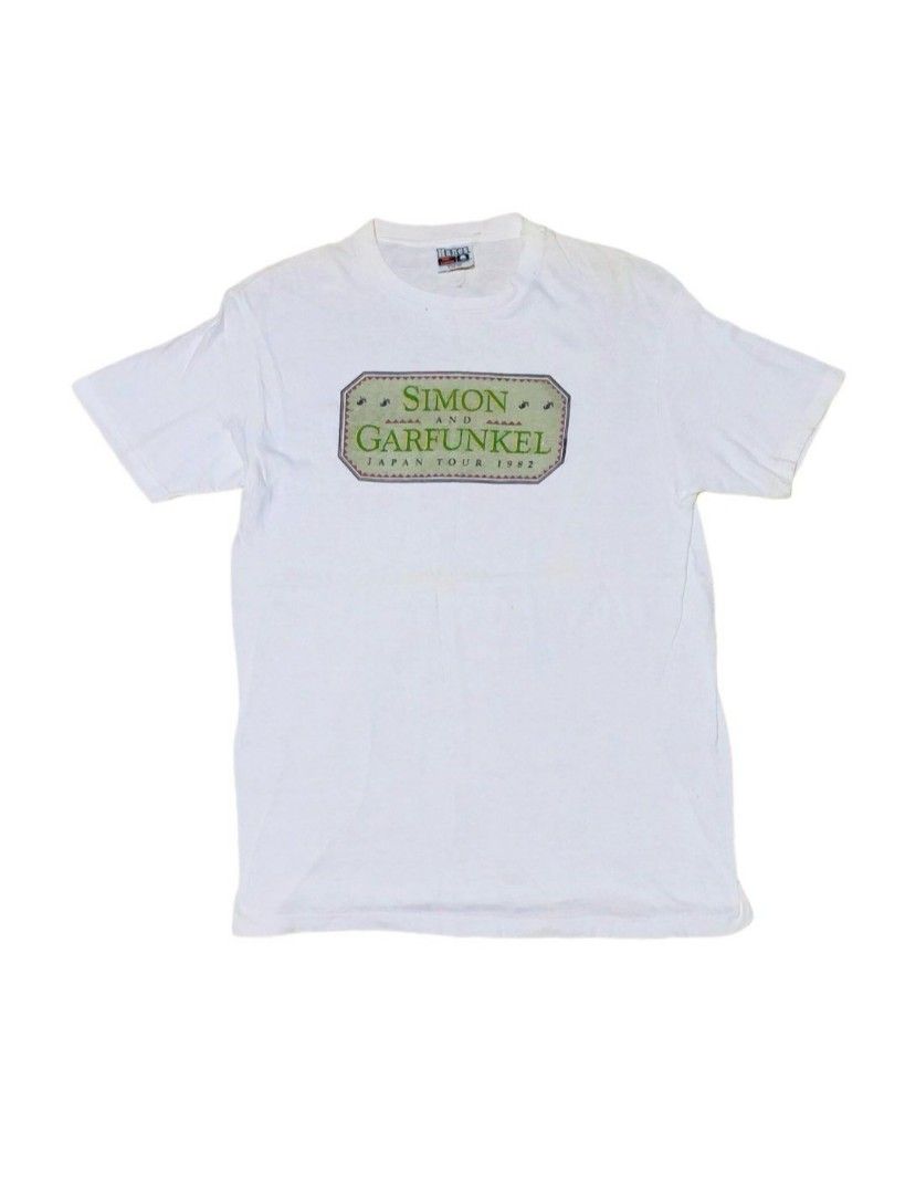 (M) 1982 Vtg Simon & Garfunkel Japan Tour T-shirt, Men's Fashion, Tops ...