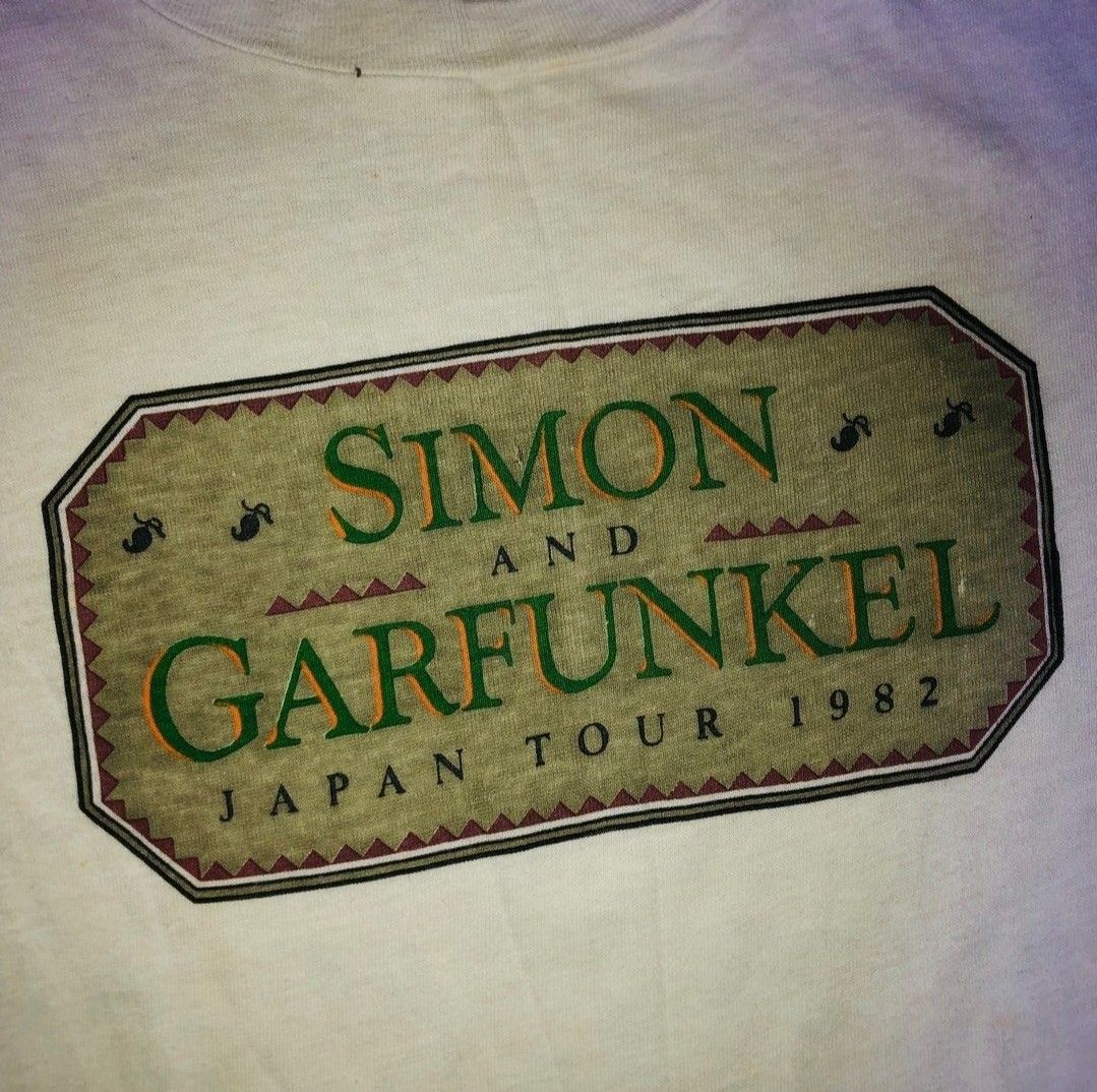 (M) 1982 Vtg Simon & Garfunkel Japan Tour T-shirt, Men's Fashion, Tops ...