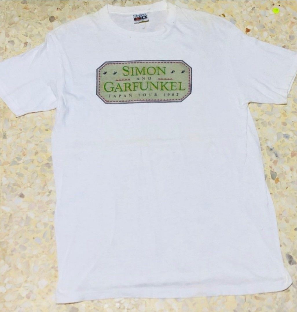 (M) 1982 Vtg Simon & Garfunkel Japan Tour T-shirt, Men's Fashion, Tops ...