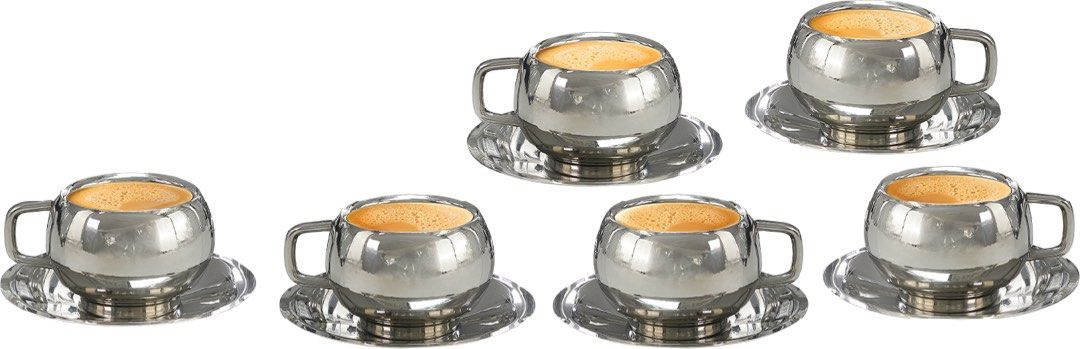 Made in India 🇮🇳 Tuff double wall mug with plate – 6pcs, Furniture ...