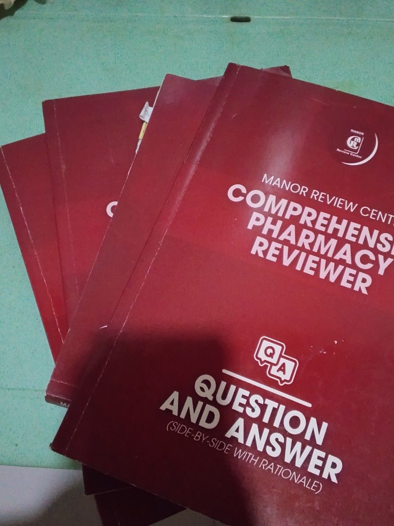 Manor Review Center Pharmacy Reviewer Set, Hobbies & Toys, Books ...