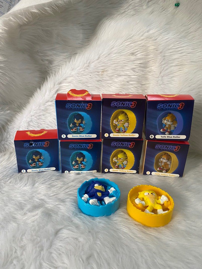 Mc Donald's Sonic the Hedgehog 3 Happy Meal 2024/early 2025,, Hobbies ...
