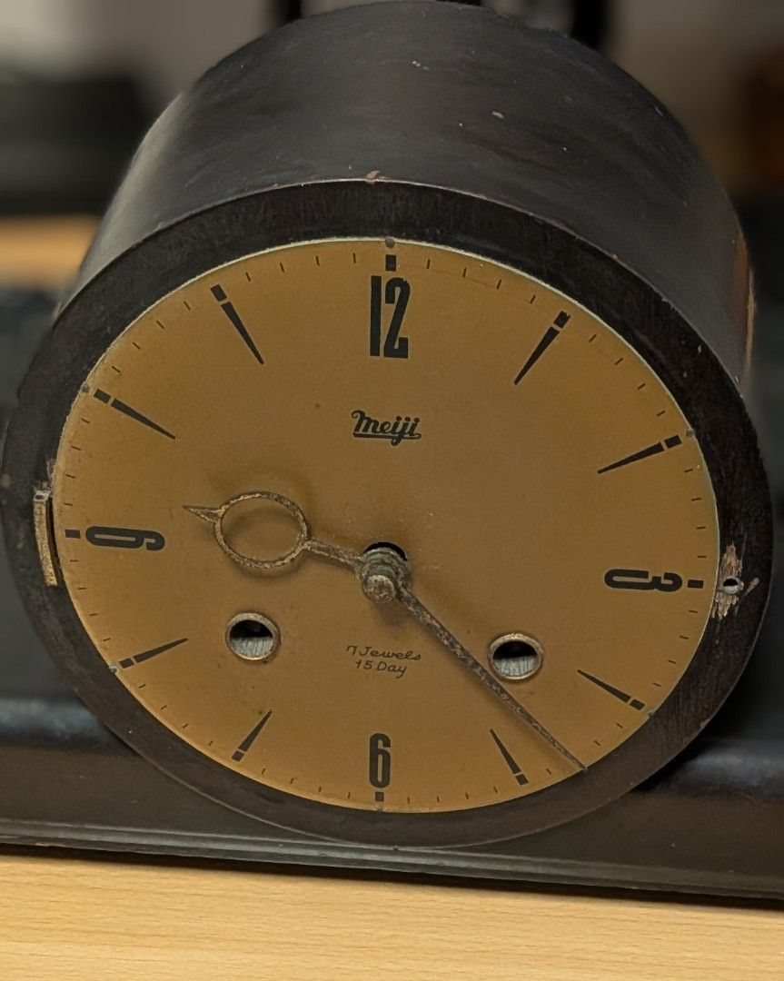 Meiji Vintage Mantle clock, Furniture & Home Living, Home Decor ...