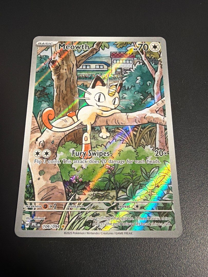 Meowth IR Phantasmal Flames ME02, Hobbies & Toys, Toys & Games on Carousell