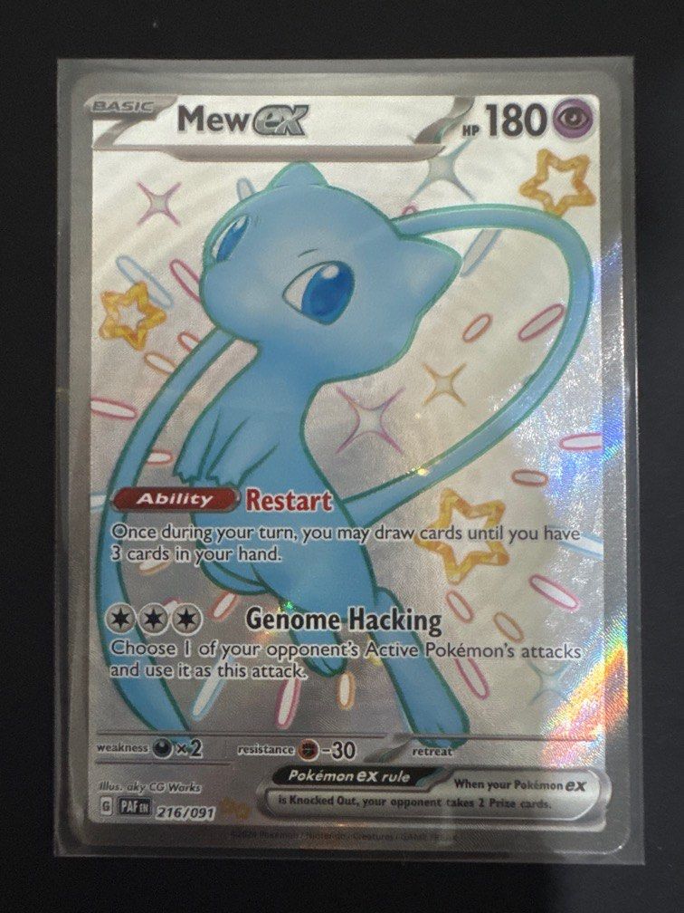 Mew Ex SR 216/91 Paldean Fates, Hobbies & Toys, Toys & Games on Carousell