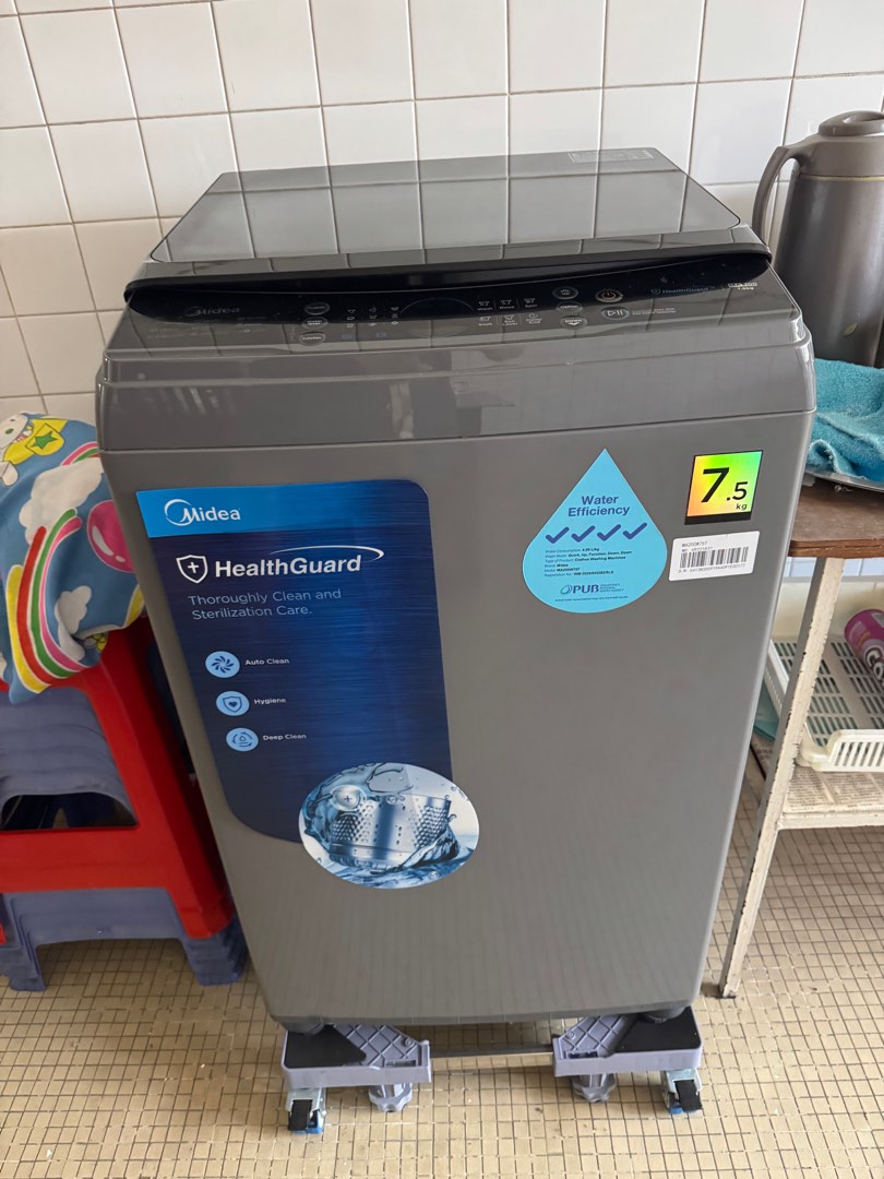 Midea MA200W75 7.5kg Top Load Washer, TV & Home Appliances, Washing ...