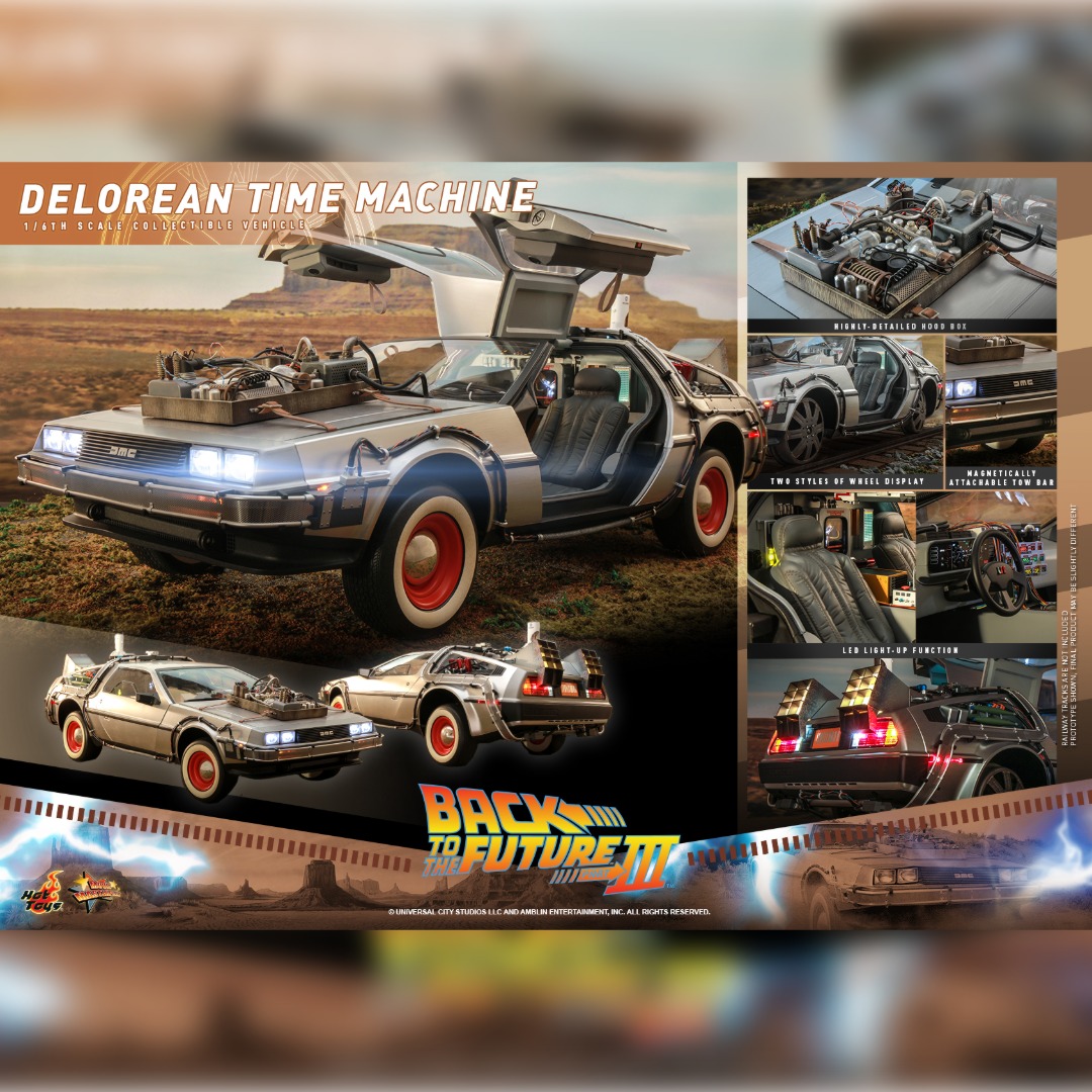 [MISB] Hot Toys BTTF3 DeLorean Time Machine MMS738 1/6 Back to the ...